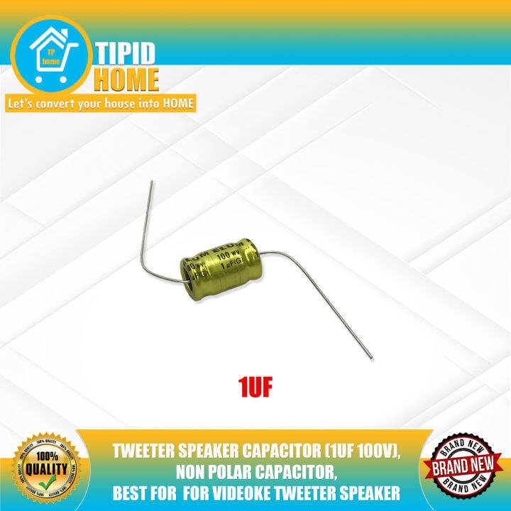 TWEETER SPEAKER CAPACITOR (1UF 100V), NON POLAR CAPACITOR, BEST FOR FOR ...