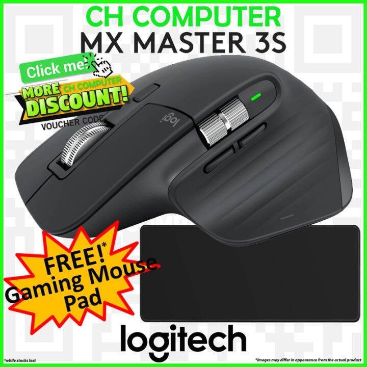 Logitech MX Master 3S - Wireless Performance Mouse with Ultra-fast Scrolling, Ergo, 8K DPI ...