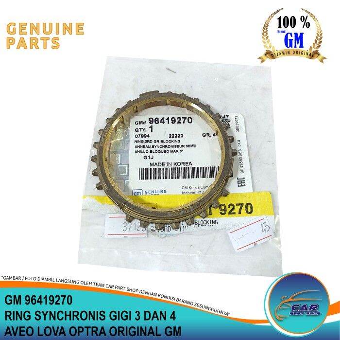 Ring Synchronis Synchromesh Gigi 3 Dan 4 Aveo Lova Optra Original Gm ...