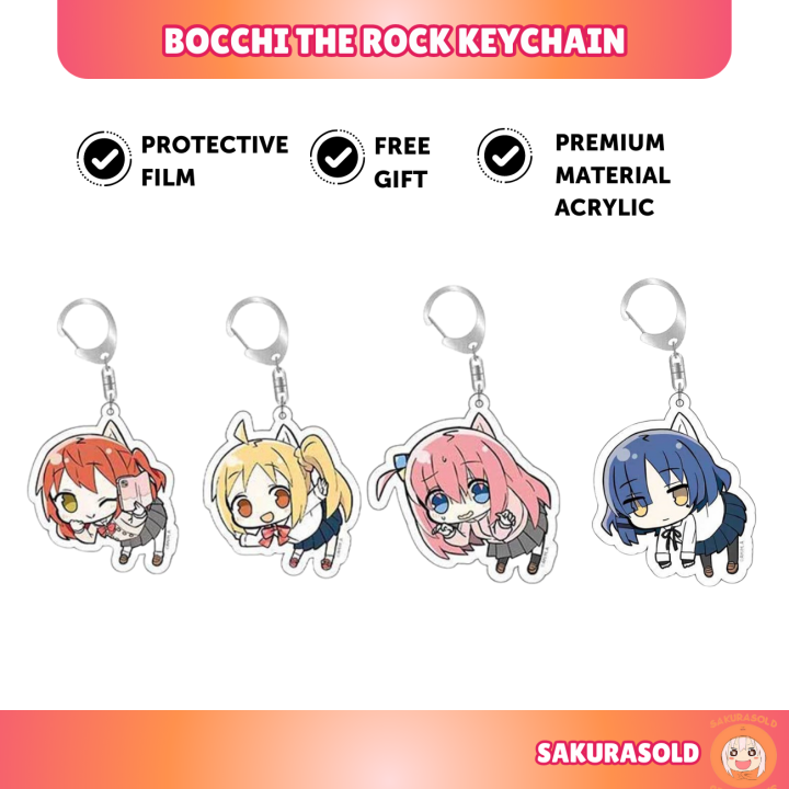 Bocchi The Rock Keychain Anime Keychains Bocchi Keychain Ryo Keychains ...