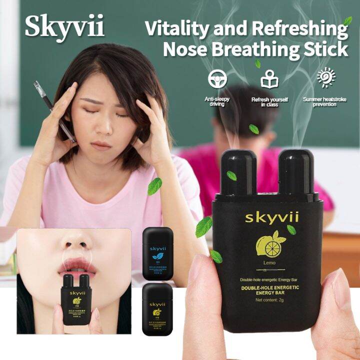 Tattie 💝2023 New 💝 Skyvii Vitality Anti-sleeping Energy Nasal Inhaler ...