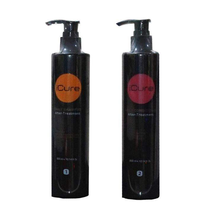 Authentic iCure After Treatment Shampoo and Conditioner Set (300 ml ...