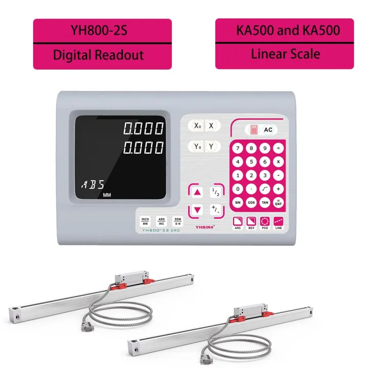 YHSINO KA300 Linear Scale YH800ดิจิตอลอ่าน KA500 Encoder 0.005ความ ...