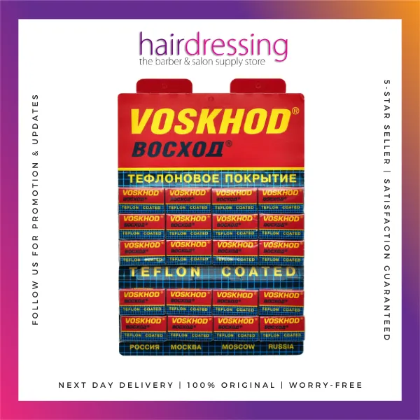 Voskhod Teflon Coated Double Edge Razor Blades | Lazada