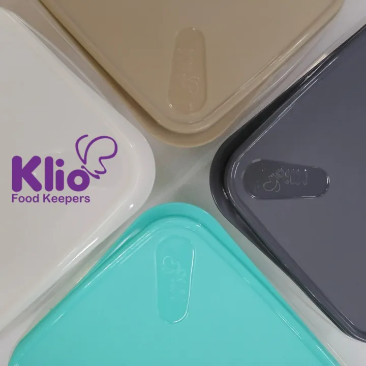 hot Klio KL-SQ02 Square Stack 1L Food Keeper Medium Container Storage Bin | Lazada PH