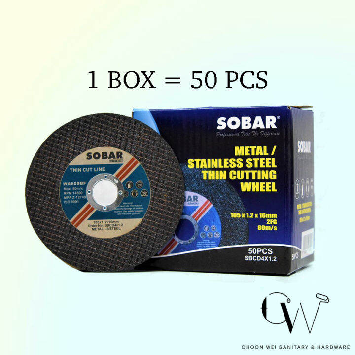 [CW] Esicut / Sobar 4" Grinder Cutting Disc Metal Steel 100mm 4 inci ...