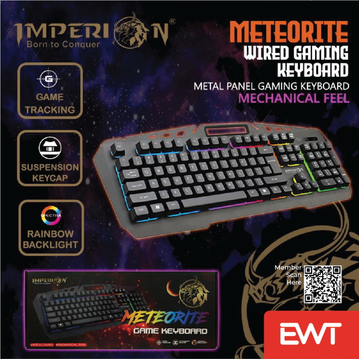 IMPERION METEORITE R700 GAMING KEYBOARD | Lazada