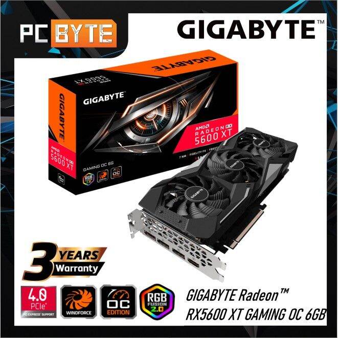 [READY STOCK] GIGABYTE Radeon RX 5600 XT GAMING OC 6GB (GV-R56XTGAMING ...