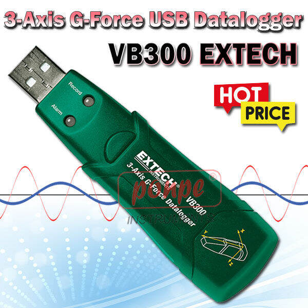 EXTECH / VB300 เครื่องวัดความสั่นสะเทือน 3-AXIS G-FORCE USB DATALOGGER[ของแท้ จำหน่ายโดยตัวแทน ...