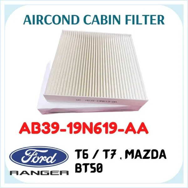FORD RANGER T6 / T7 , MAZDA BT50 CABIN AIRCOND FILTER ( AB39-19N619-AA ...