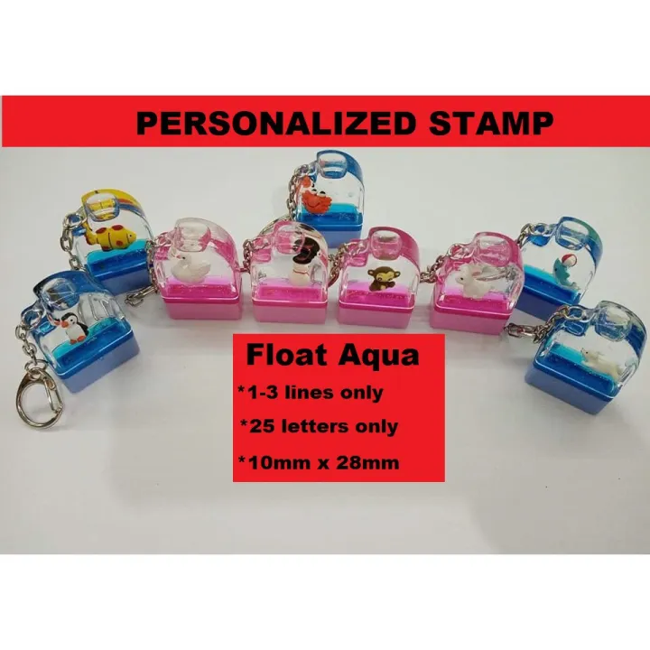 COD Personalized flash self inking rubber stamp custom (AQUA FLOAT ...
