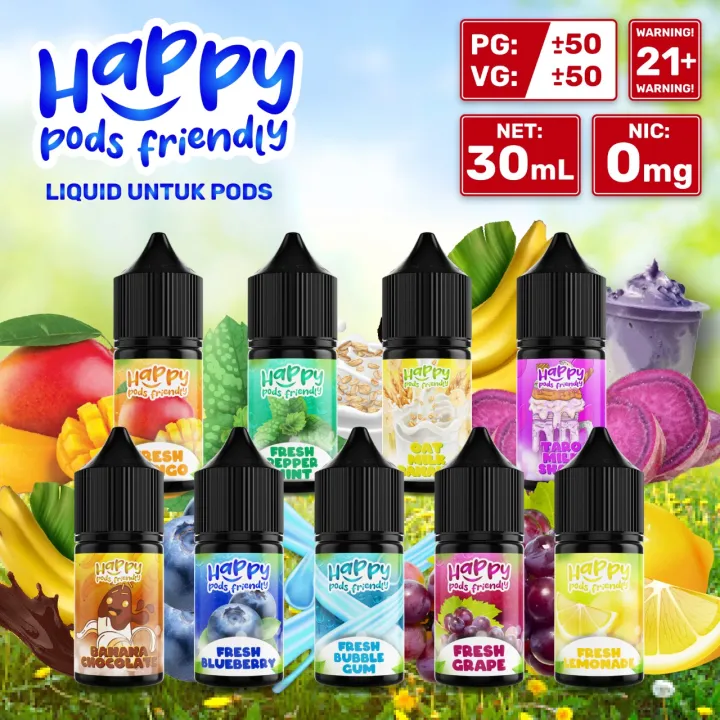 LIQUIDS PAVE MURAH HAPPY PODS FRIENDLY RASA FRESH 30 ML - LIKUID ANEKA ...