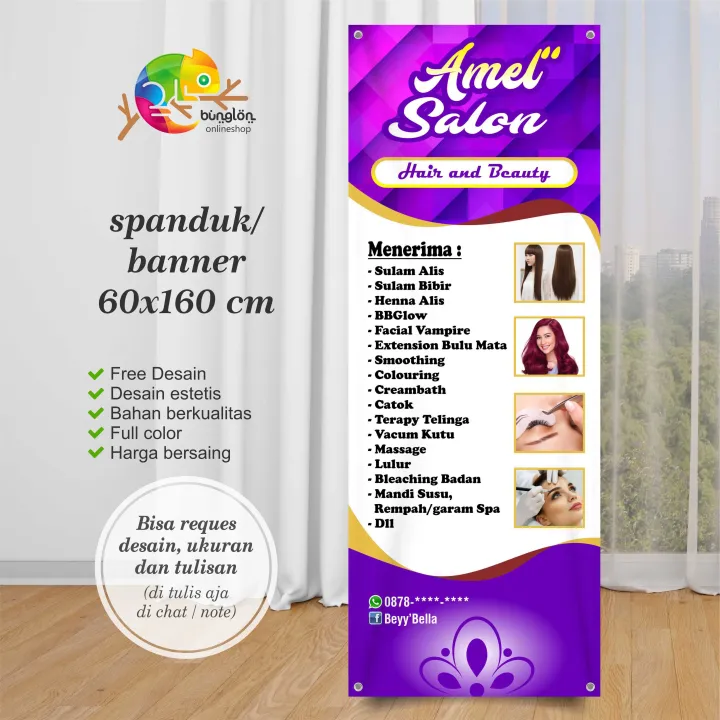 Spanduk, Banner Berdiri Salon Cantik | Lazada Indonesia