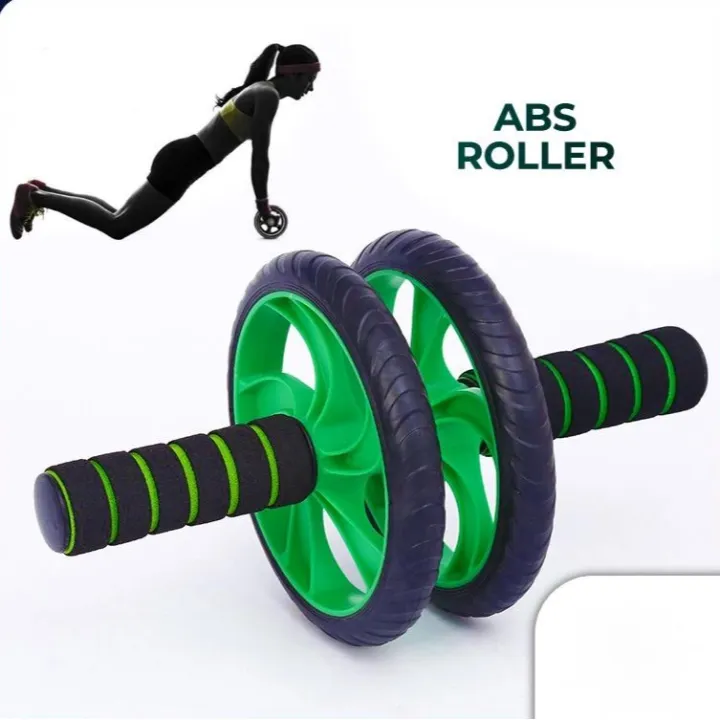 Shop2day Desire Gym Double Wheel Ab Roller Abdominal Abs Roller Six ...