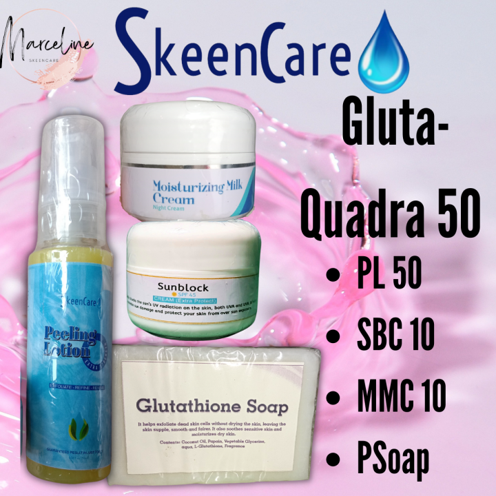 Skeen Care Original Sunblock Cream 10g , Peeling Lotion 50ml ...