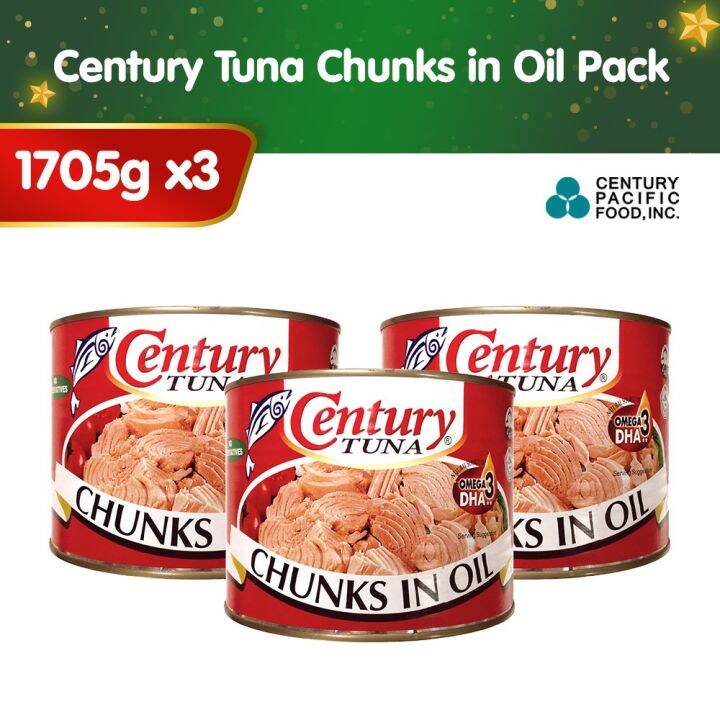 Century Tuna Chunks in Oil 1705g Pack of 3 | Lazada PH