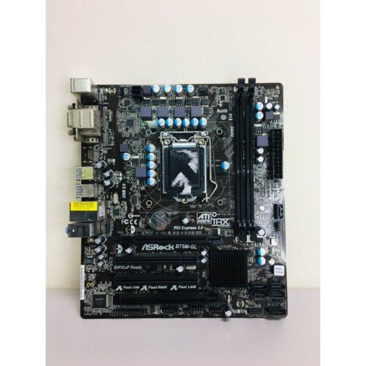 ASROCK B75M-GL Desktop 3RD 2ND GEN Motherboard B75 Socket LGA 1155 i3 i5 i7 DDR3 16GB REPACKAGED ...