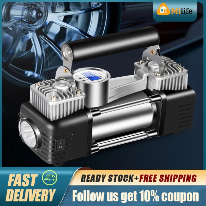 【Original + 24 hours delivery】Car pump Portable Electric Air Compressor ...
