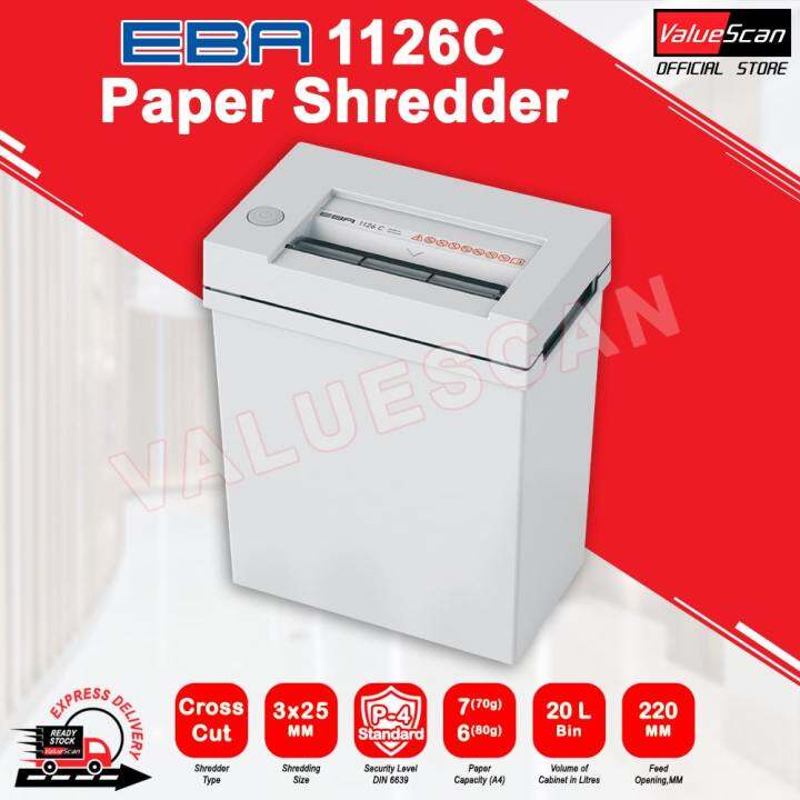 EBA 1126C Paper Shredder Machine | Lazada