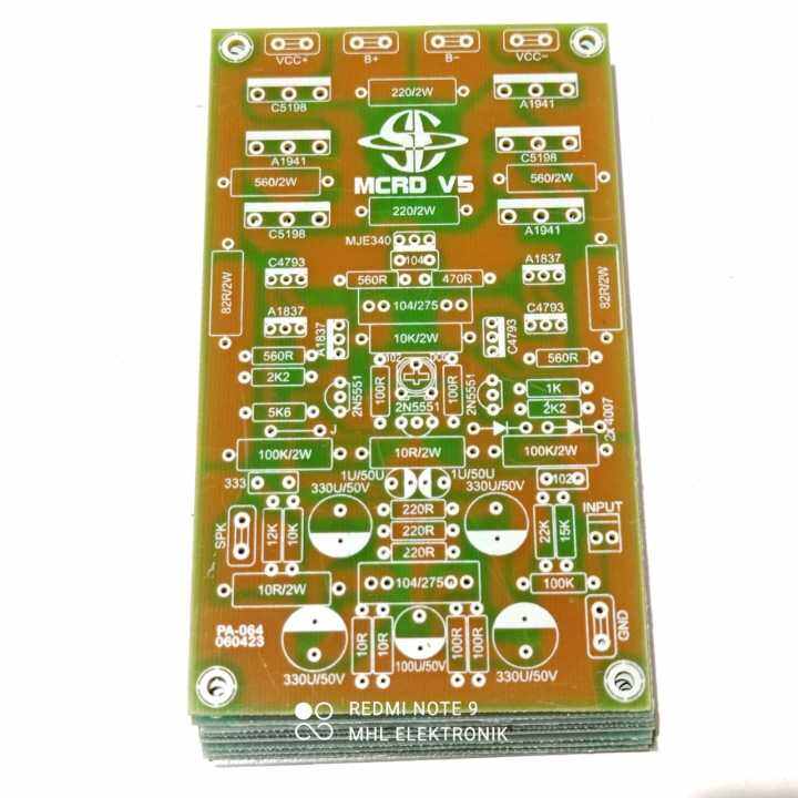 PCB Fiber MCRD V5 PA-064 BAHAN TEBAL FR4 | Lazada Indonesia