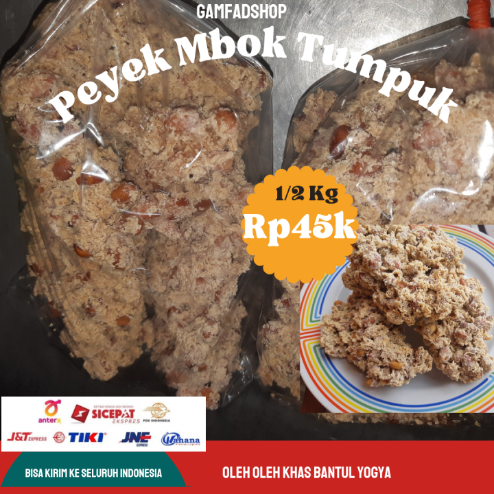 PEYEK MBOK TUMPUK Makanan ringan mbok tumpuk peyek bantul yogyakarta ...