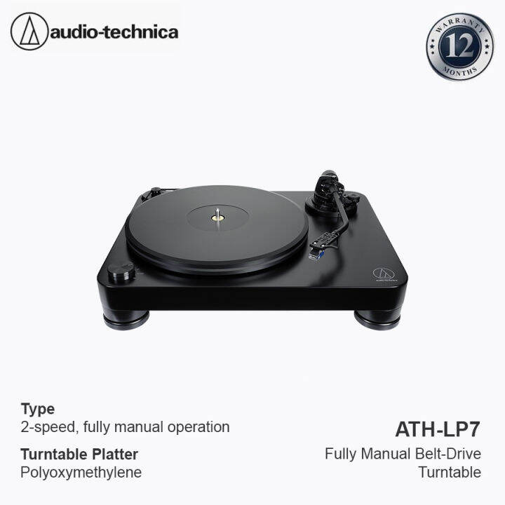 Audio-Technica AT-LP7 Fully Manual Belt-Drive Turntable | Lazada Indonesia