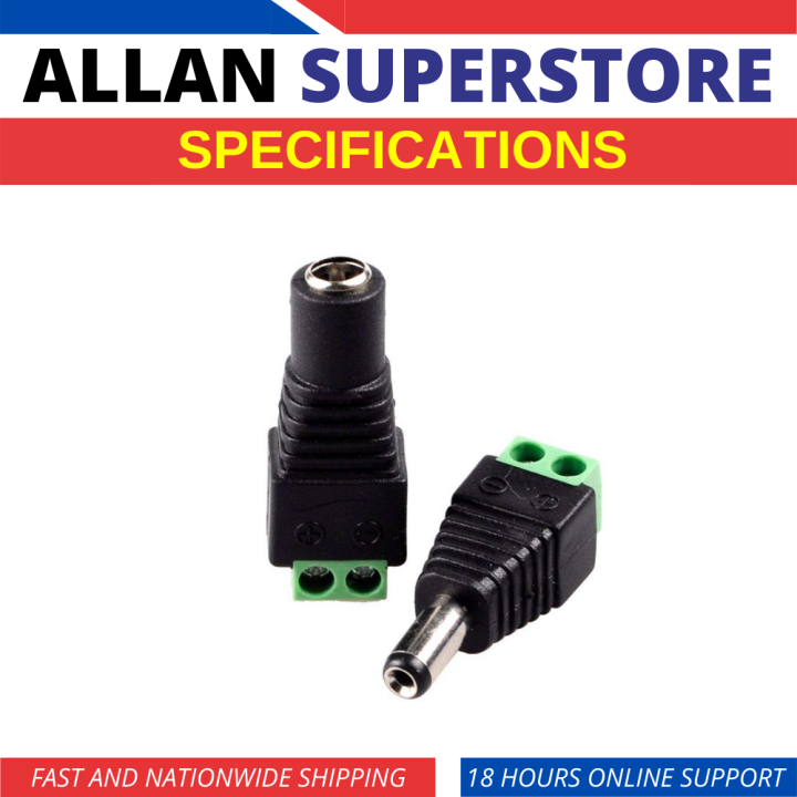 Allan Superstore DC Power Plug for CCTV Electronic Device / DC MALE ... Allan Superstore DC Power Plug for CCTV Electronic Device / DC MALE ...