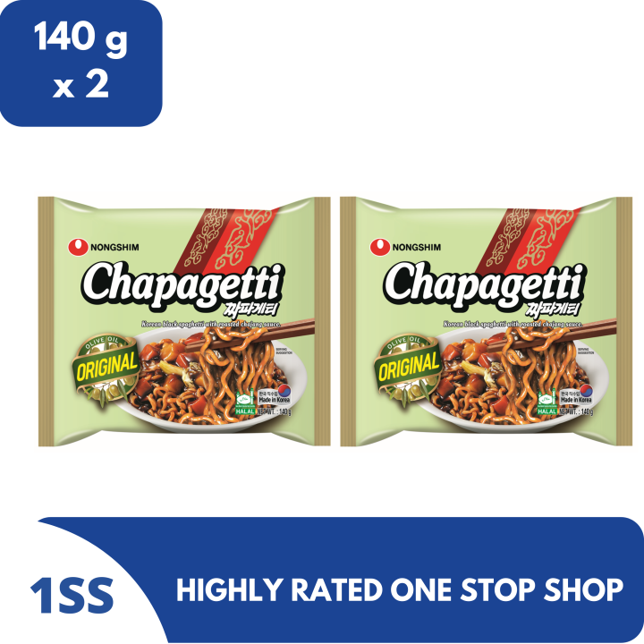 Nongshim Chapaghetti Korean Black Spaghetti With Roasted Chajang Sauce ...