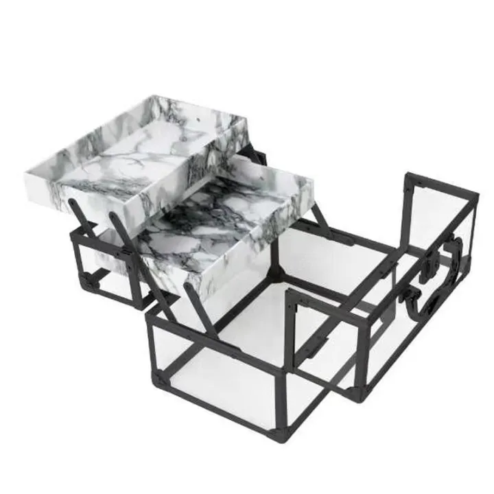 Gladking Acrylic Marble Layered Kit Train Case | Lazada PH