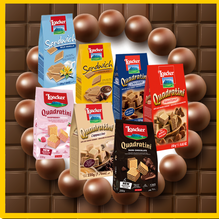 Loacker Assorted Wafer Chocolate[Napolitaner/Chocolate/Vanilla ...