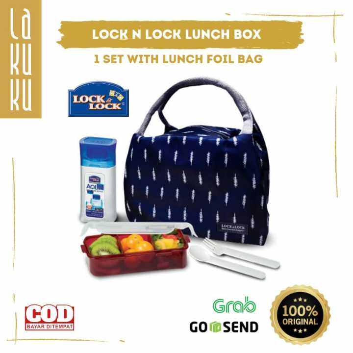 Lakuku - Lock n Lock Lunch Box Set with Bag Kotak Makan dan Minum ...