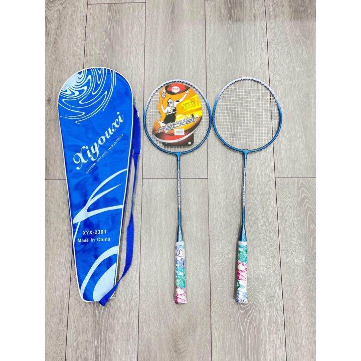 Badminton Racket Set Couple Alloy Split Racket for Student Beginner ...