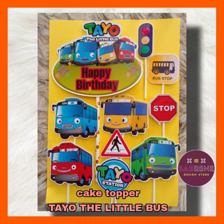 TAYO THE LITTLE BUS CAKE TOPPER BAKEWARE DECORATION | Lazada
