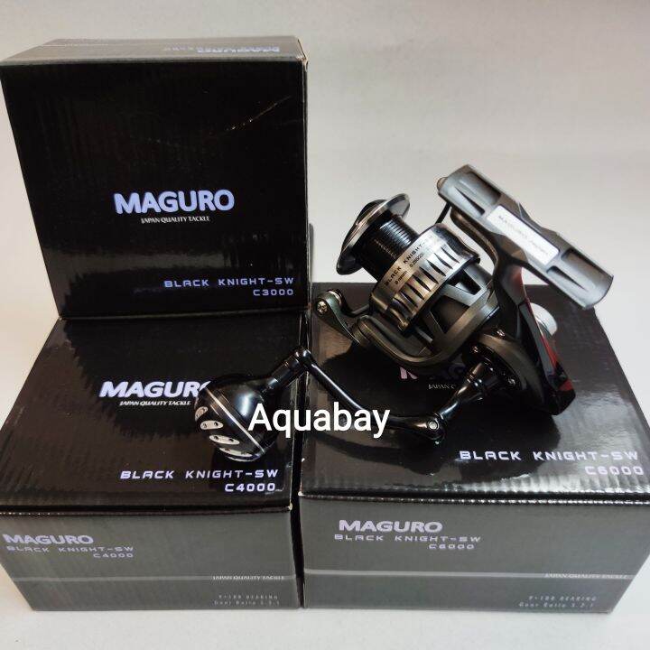 MAGURO BLACK KNIGHT SW C3000 / C4000 / C6000 FISHING SPINNING REEL | Lazada