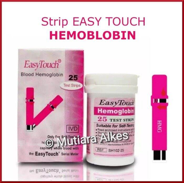 Easy Touch Strip Hemoglobin Stik ET HB Strip HB Easy Touch | Lazada ...