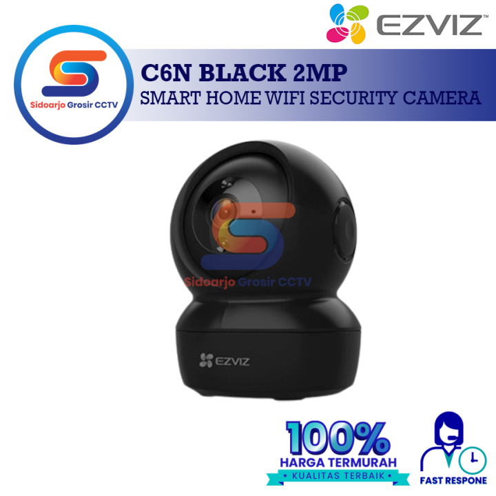 Kamera CCTV Indoor Ezviz C6N Black 2MP Smart Home Wifi Security Camera ...