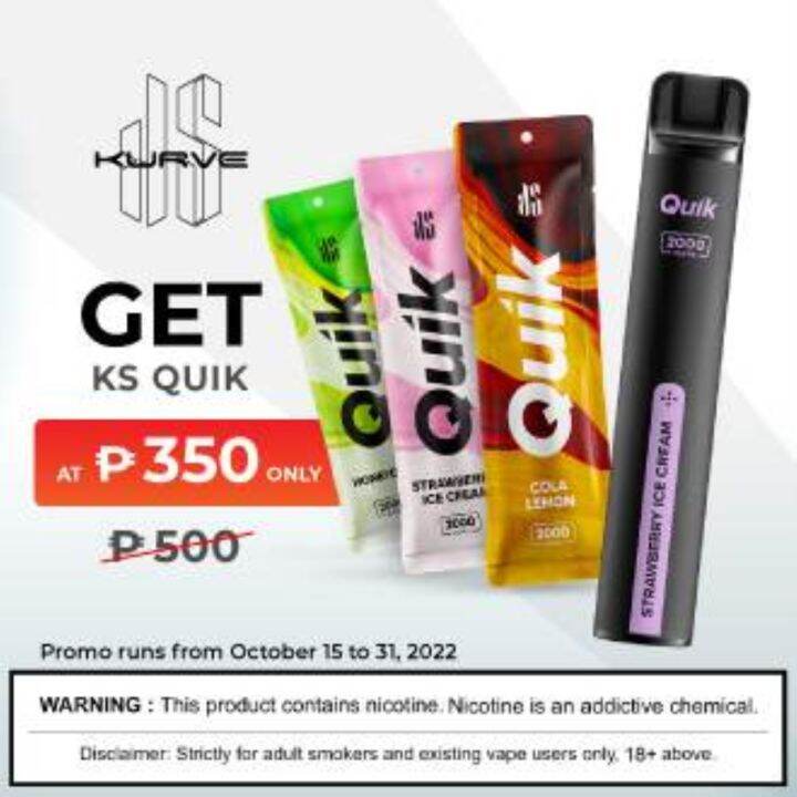 kardinal Stick KS Quik 2000 Puffs Disposable | Lazada PH