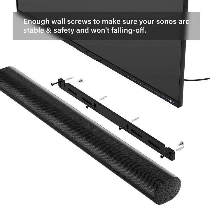 Soundbar Wall Mount for Sonos Arc Low Profile Sound Bar Mount Bracket ...