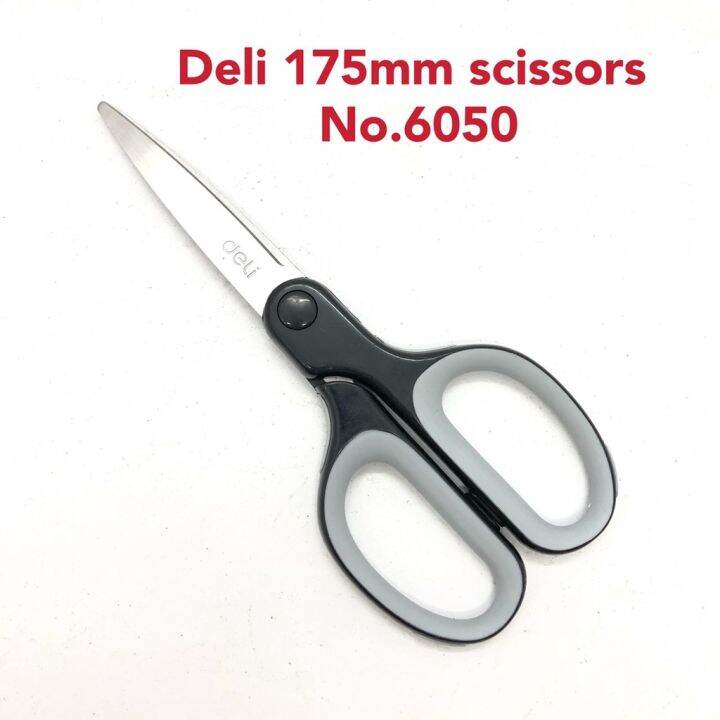 Deli 6050 Stainless Steel Scissors 175mm | Lazada