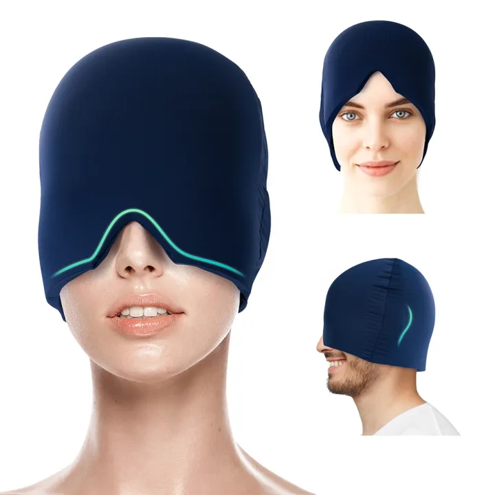 Headache Hat for Migraine, 360° Full Surround Coverage Headache Hat ...