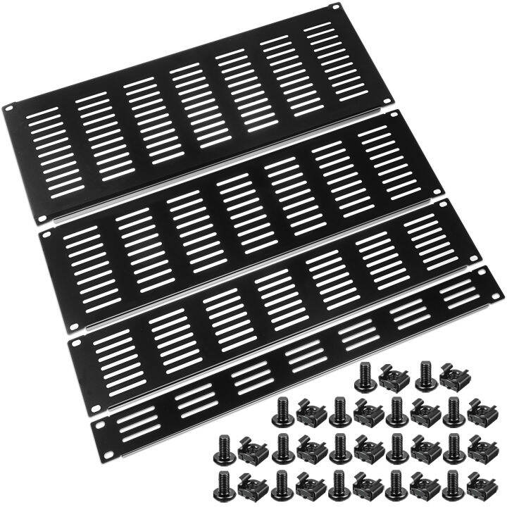 Remai 1u 2u 3u 4u Vented Blank Panel Metal Rack Mount Filler Panel