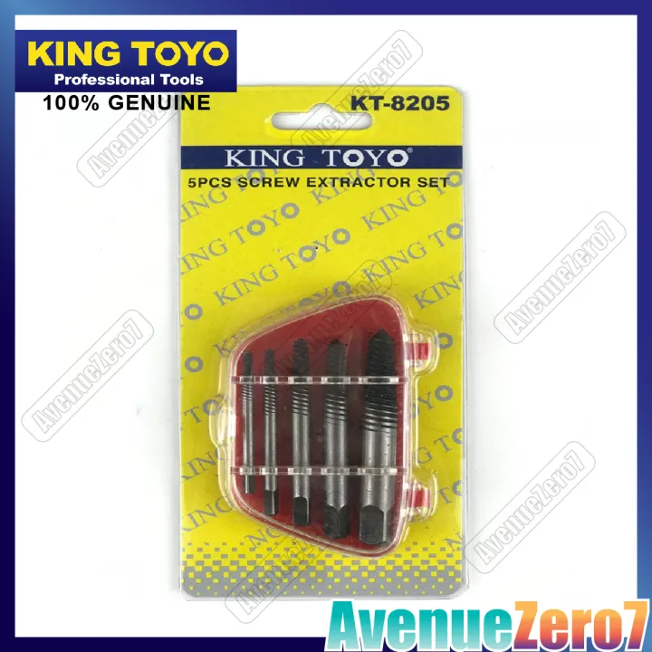 KING TOYO KT-8205 5 PCS Screw Extractor Set | Lazada