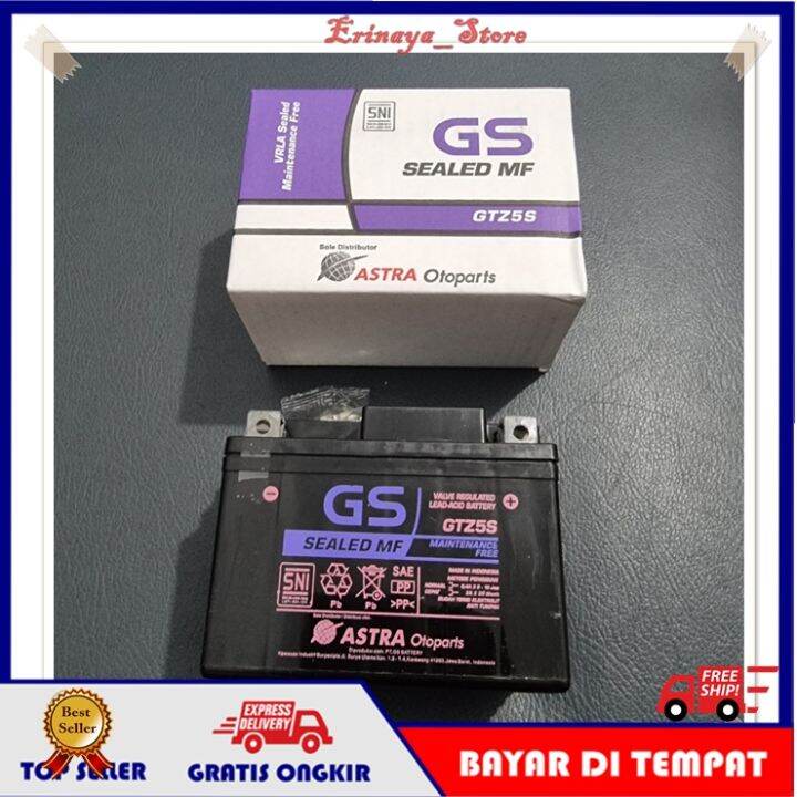 ORIGINAL Accu Aki Motor Astra GS GTZ5s Yamaha All New X Ride Xride Accu ...