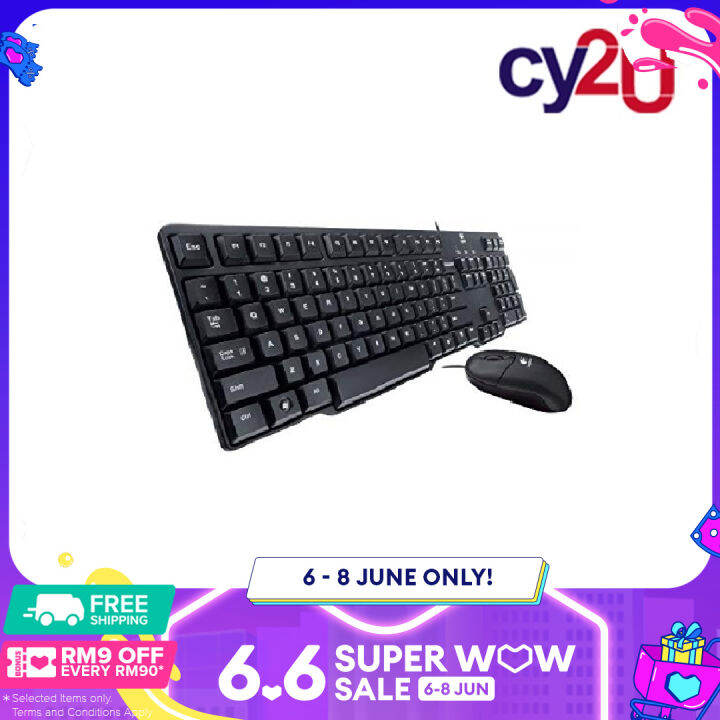 LOGITECH MK100 WIRED PS/2 KEYBOARD AND USB MOUSE | Lazada