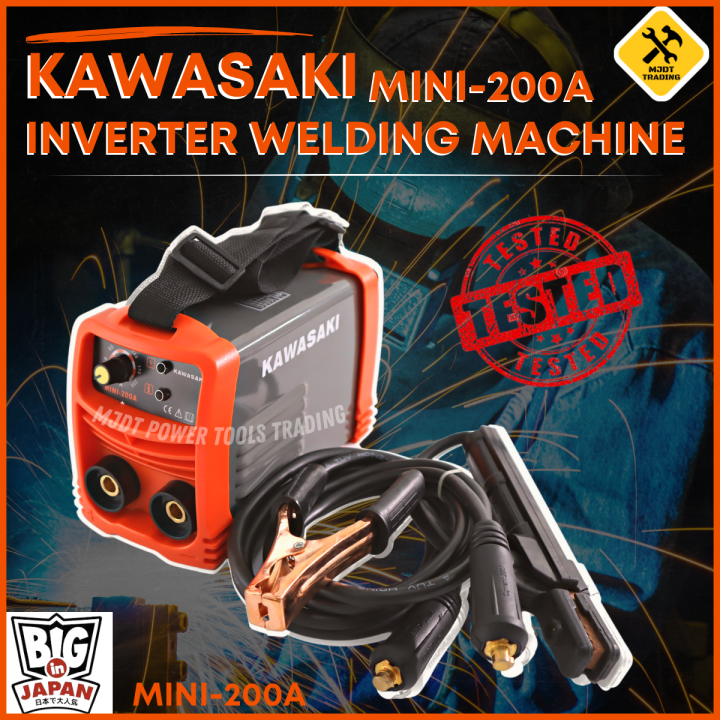 KAWASAKI JAPAN (ORIGINAL) PORTABLE INVERTER WELDING MACHINE: 200AMP ...