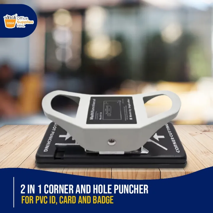 2 in 1 Puncher for ID [Corner, Oblong] Corner Puncher Heavy Duty PVC ID ...