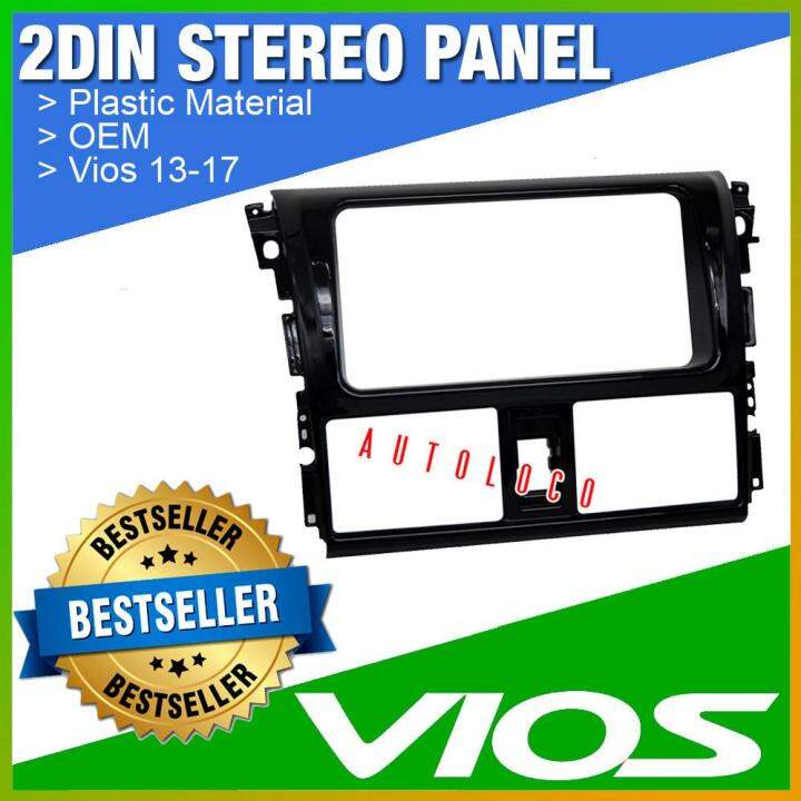 2din Stereo Conversion Face Panel for Toyota Vios 2013 2014 2015 2016 ...