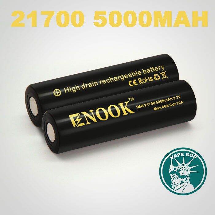 2PCS Legit Enook 18650 21700 26650 5000mAh 40A Rechargeable 3.7V Code ...