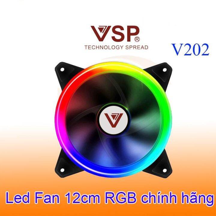Quạt Lắp Thùng CPU Máy Tính bàn PC Fan Case Led 12 Cm Nhiều Màu Vsp ...