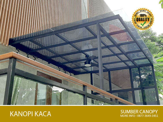 Canopy Kaca / Kanopi atap tempered glass murah berkualitas | Lazada ...